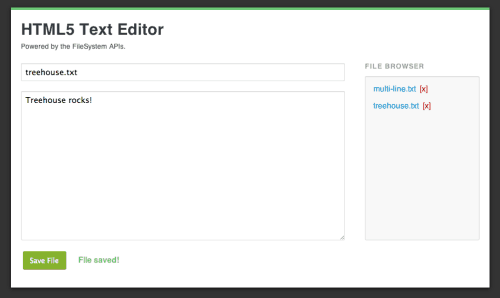 Building an HTML5 Text Editor with the FileSystem APIs [Article ...