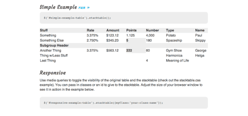 jQuery Plugins for HTML Tables [Article] | Treehouse Blog