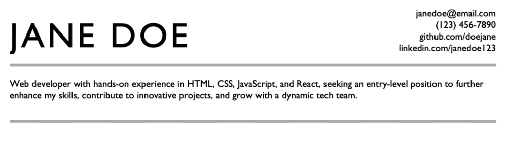 Writing a Junior Developer Resume | Treehouse Blog