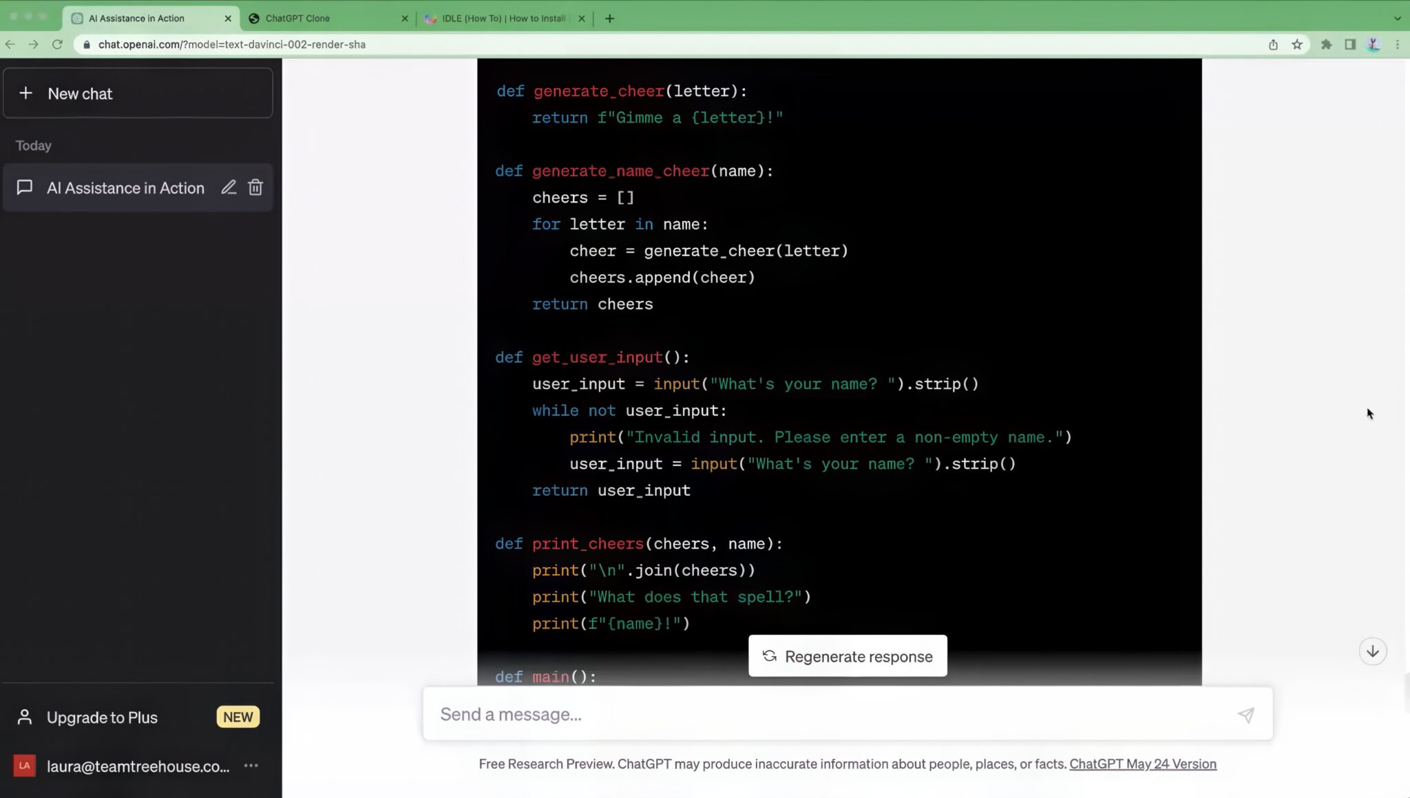 ChatGPT for Beginners [Article] | Treehouse Blog