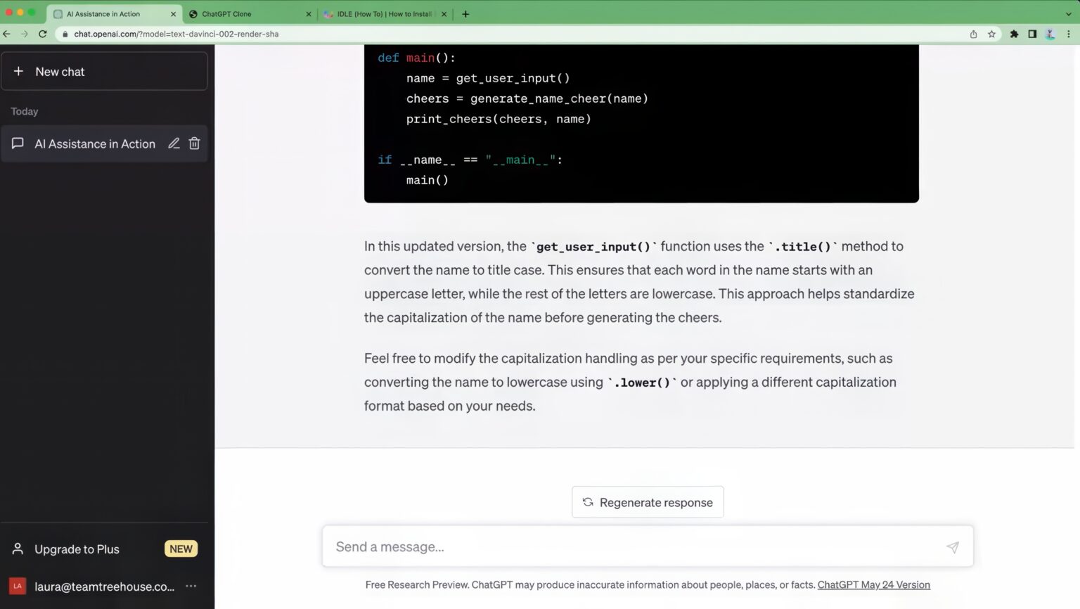 ChatGPT for Beginners [Article] | Treehouse Blog