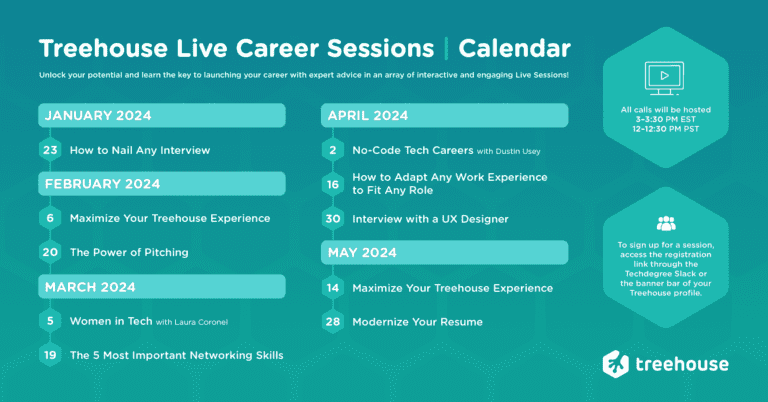 Treehouse's Live Career Sessions [Article] | Treehouse Blog